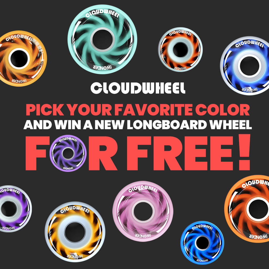 Choose Your Favorite Color for the New CLOUDWHEEL Longboard Wheels